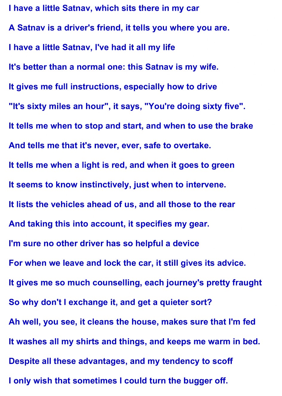 Sat Nav